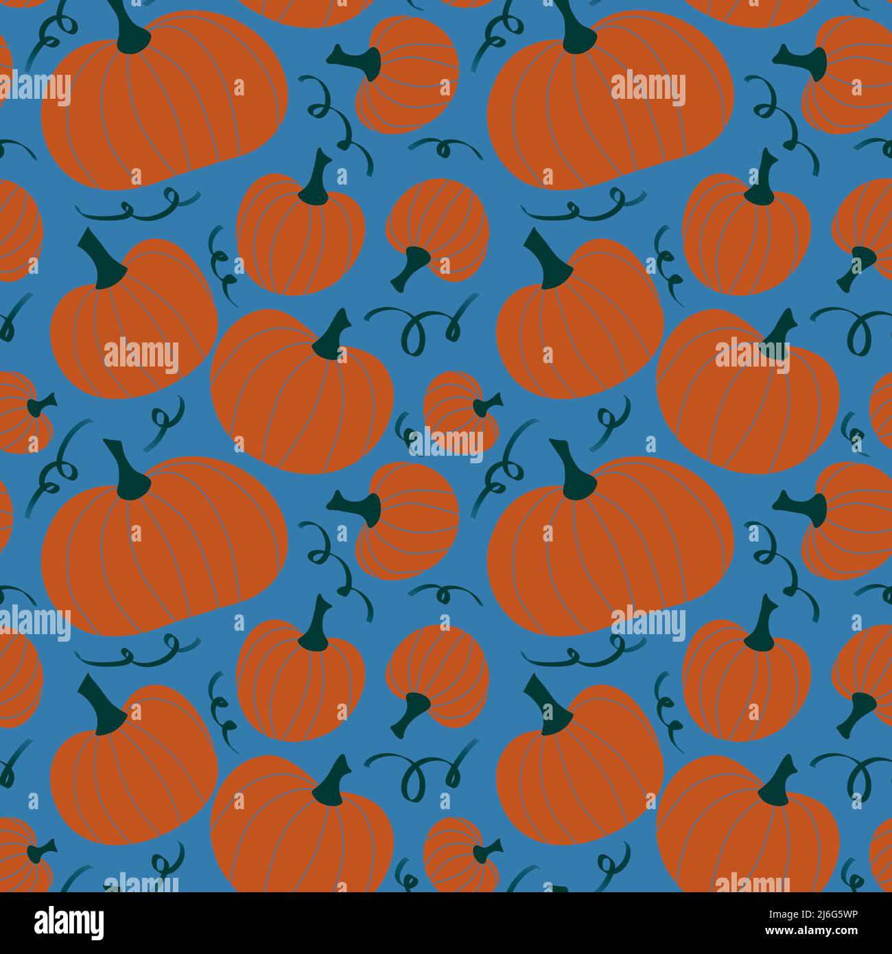 Halloween seamless pumpkin pattern for fabrics and textiles and ...