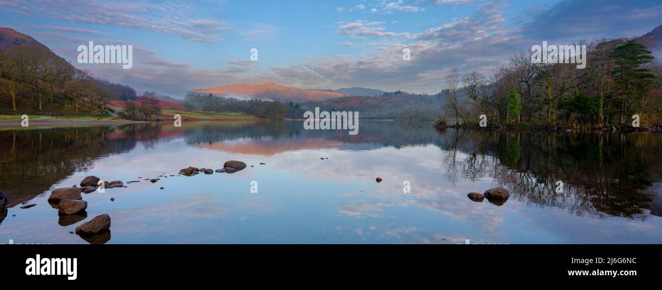 Sunrise over grasmere lake district hi-res stock photography and images ...