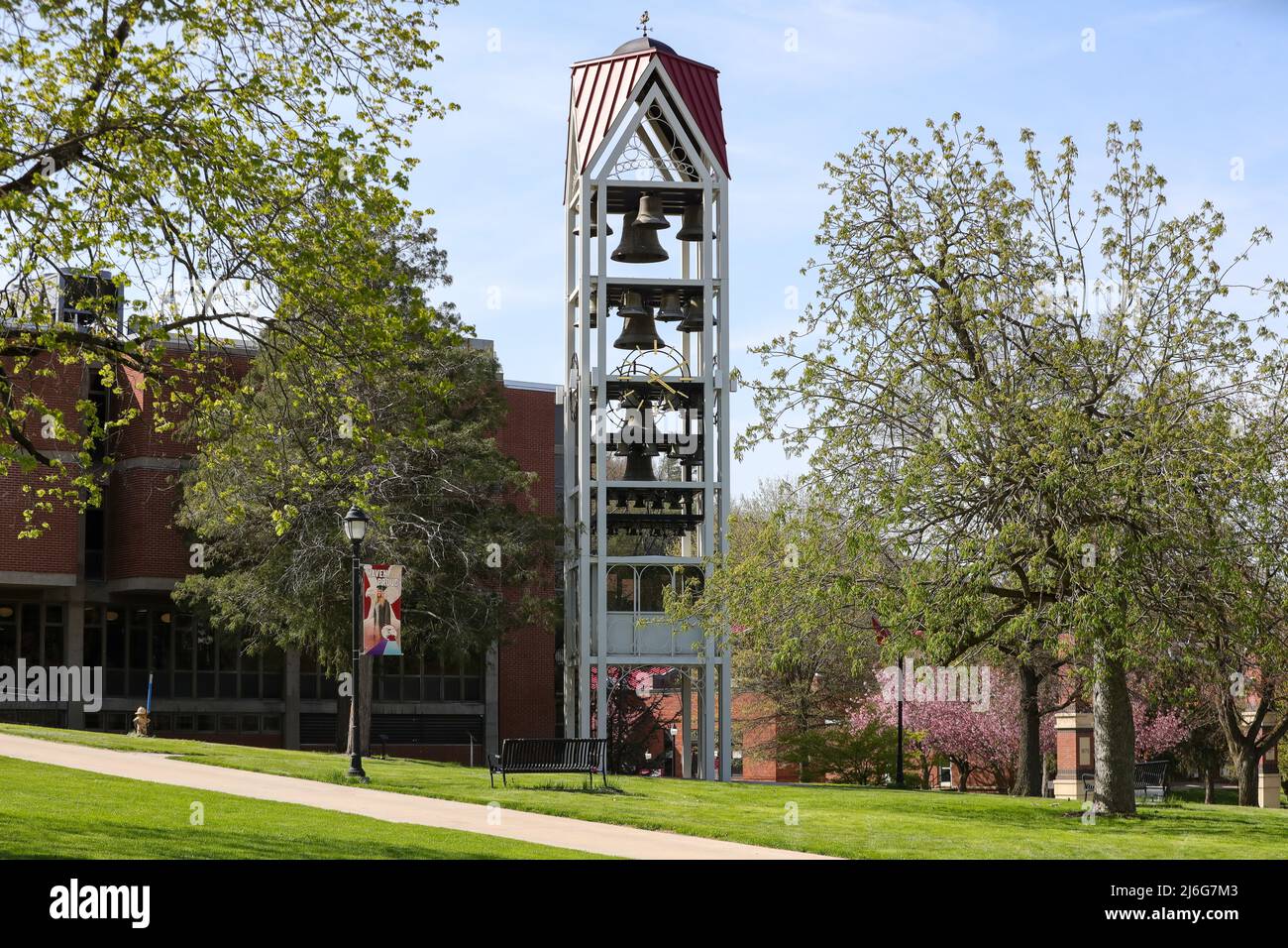 The Fredericks Family Carillon is seen on the campus of Lock Haven ...