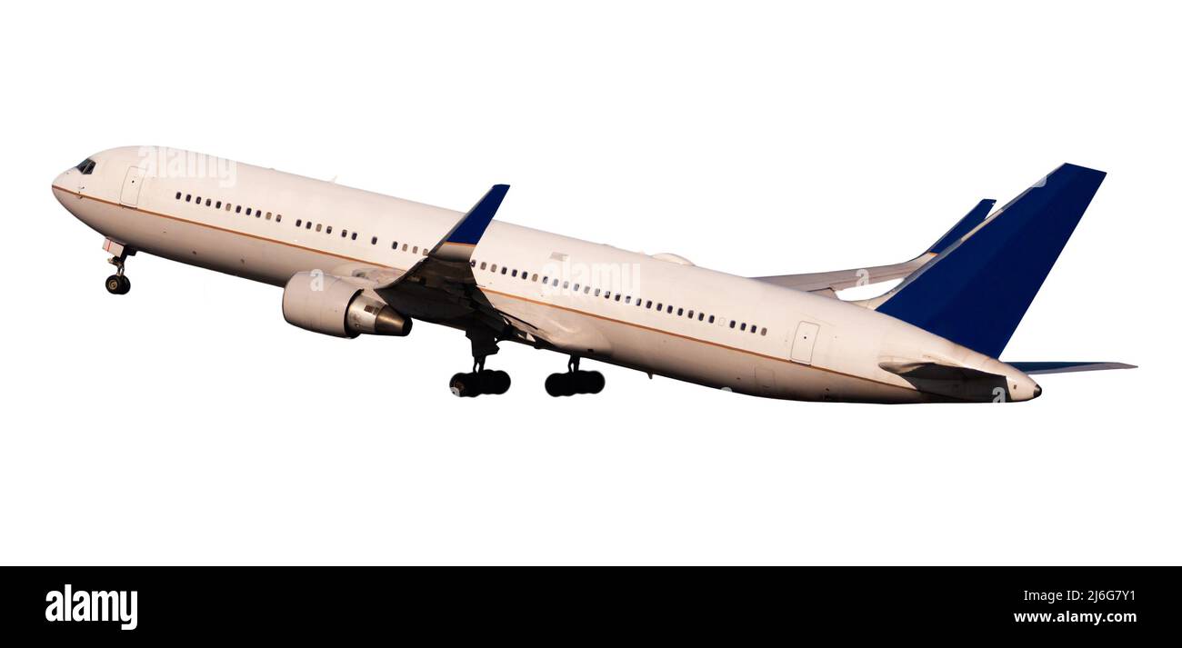 Commercial passenger aircraft isolated Stock Photo - Alamy