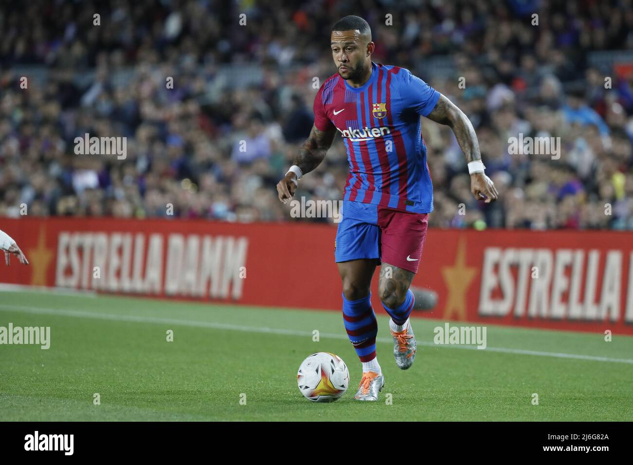 Memphis Depay (9 FC Barcelona) during, LaLiga Santander match between ...