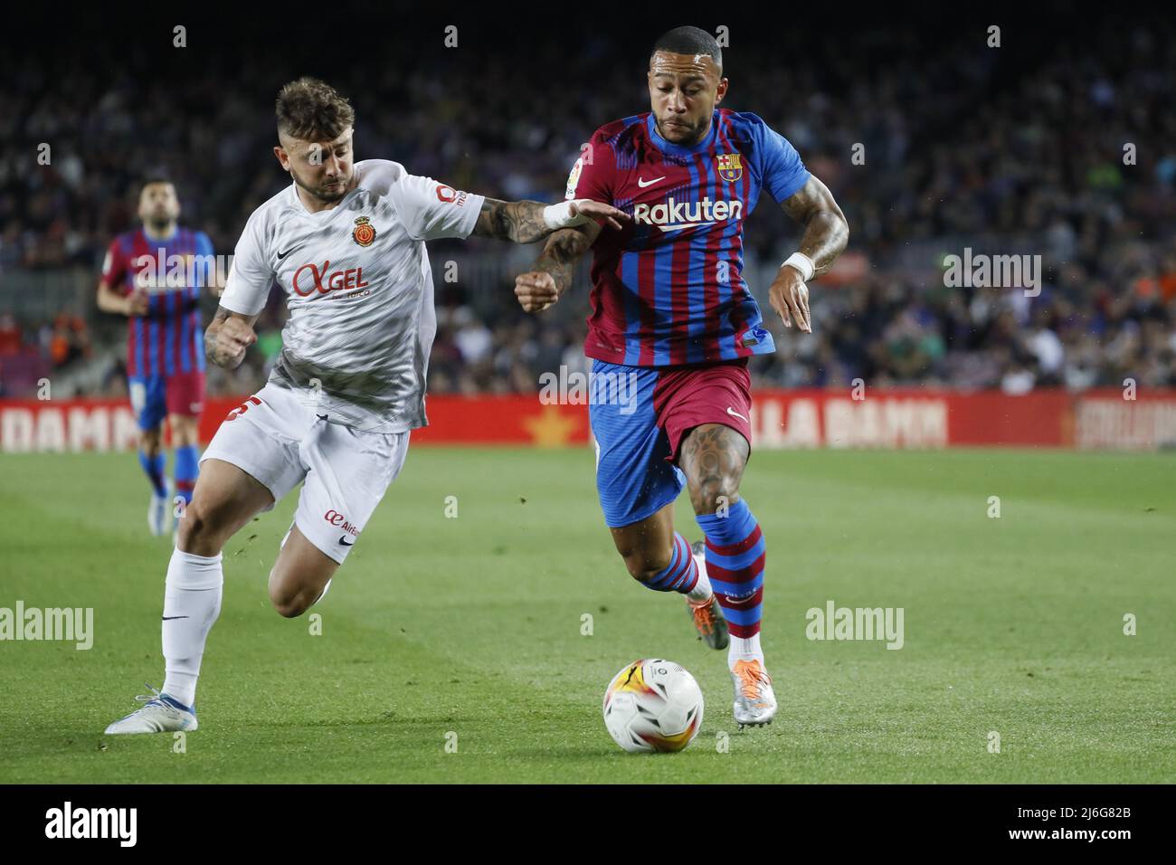 Memphis Depay (9 FC Barcelona) during, LaLiga Santander match between ...