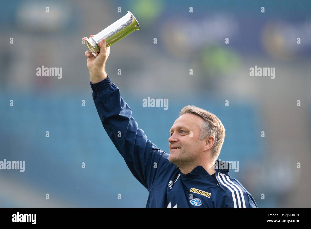 Oslo, Norway. 01st, May 2022. Head coach Erling Moe of Molde seen in ...