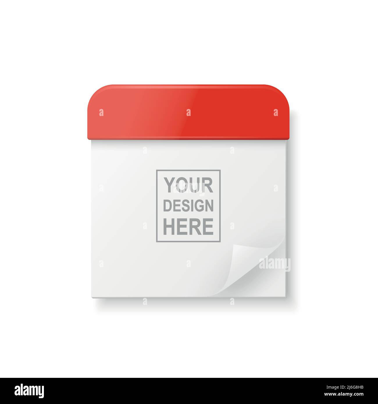 Vector 3d Realistic Simple Classic Minimalistic Calendar Icon Isolated ...