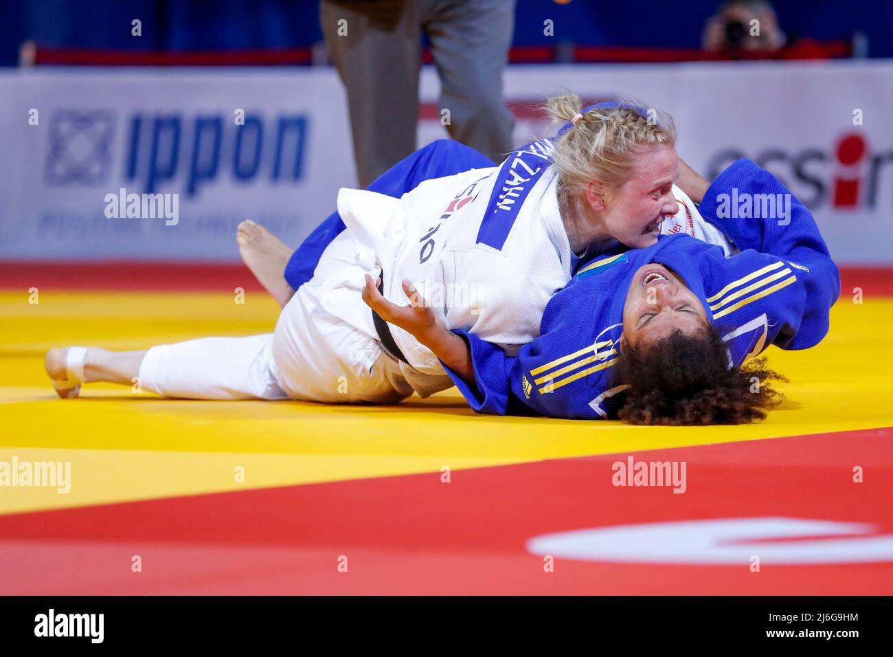 SOFIA, BULGARIA - MAY 1: Anastasiya Turchyn of Ukraine in the match ...