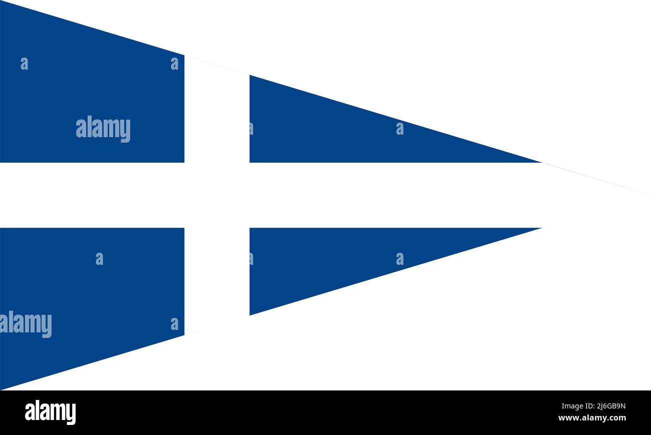Top view of flag Stavanger Seilforening, Norway. Norwegian travel and ...