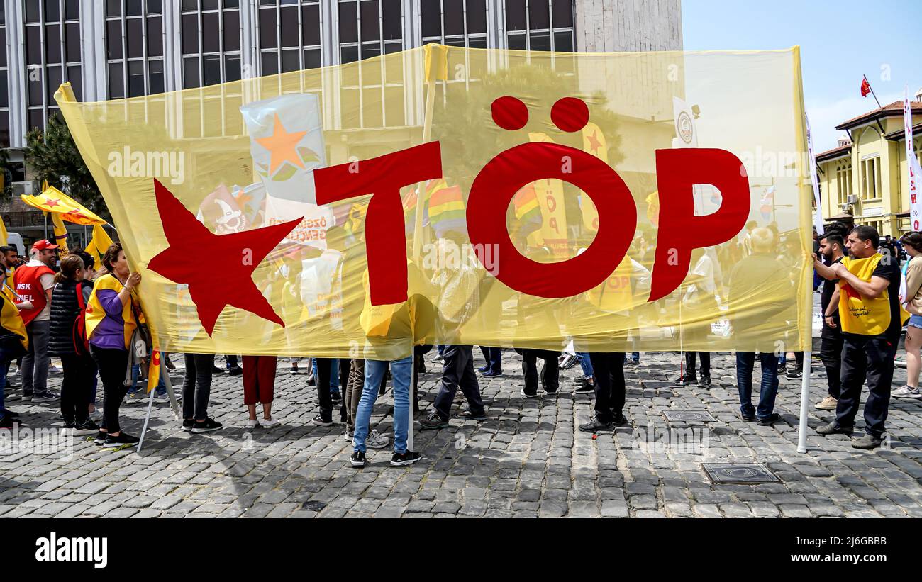 Anti capitalism sign slogan banner hi-res stock photography and images ...