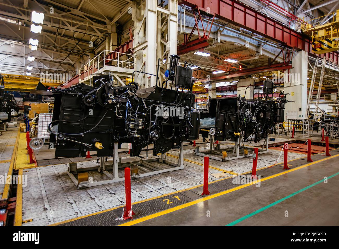 Process of assembling of agricultural tractors or combine harvesters in ...