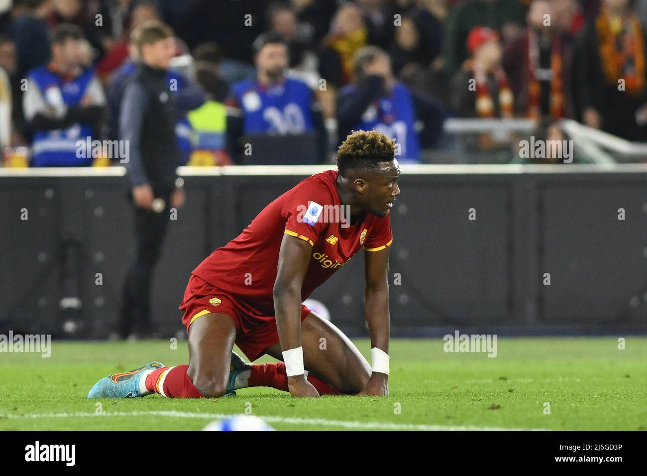 Tammy Abraham of A.S. Roma during the 35th day of the Serie A ...