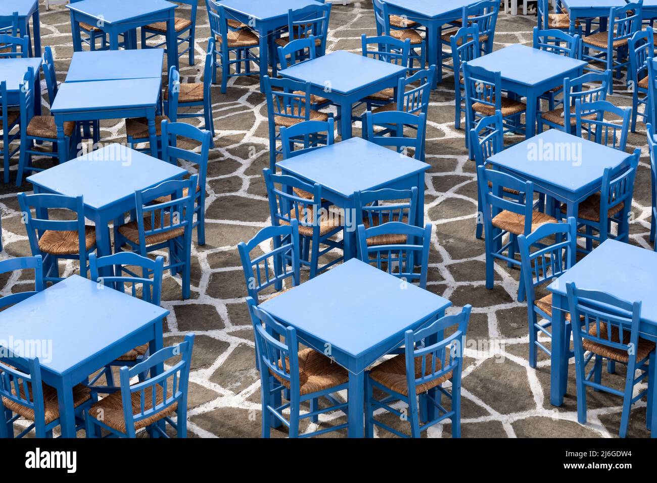 Blue tables hi-res stock photography and images - Alamy