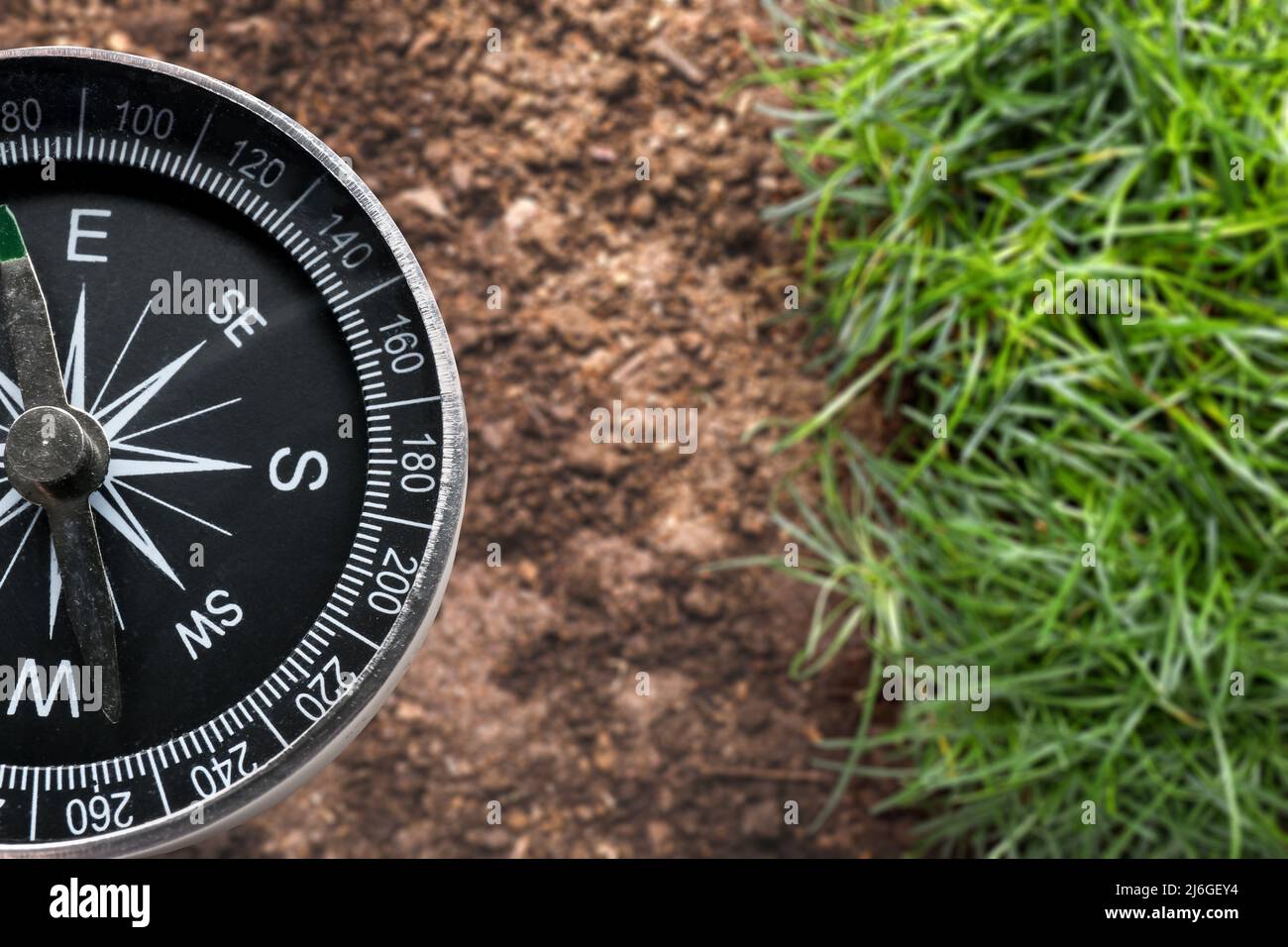 Modern compass closeup hi-res stock photography and images - Alamy