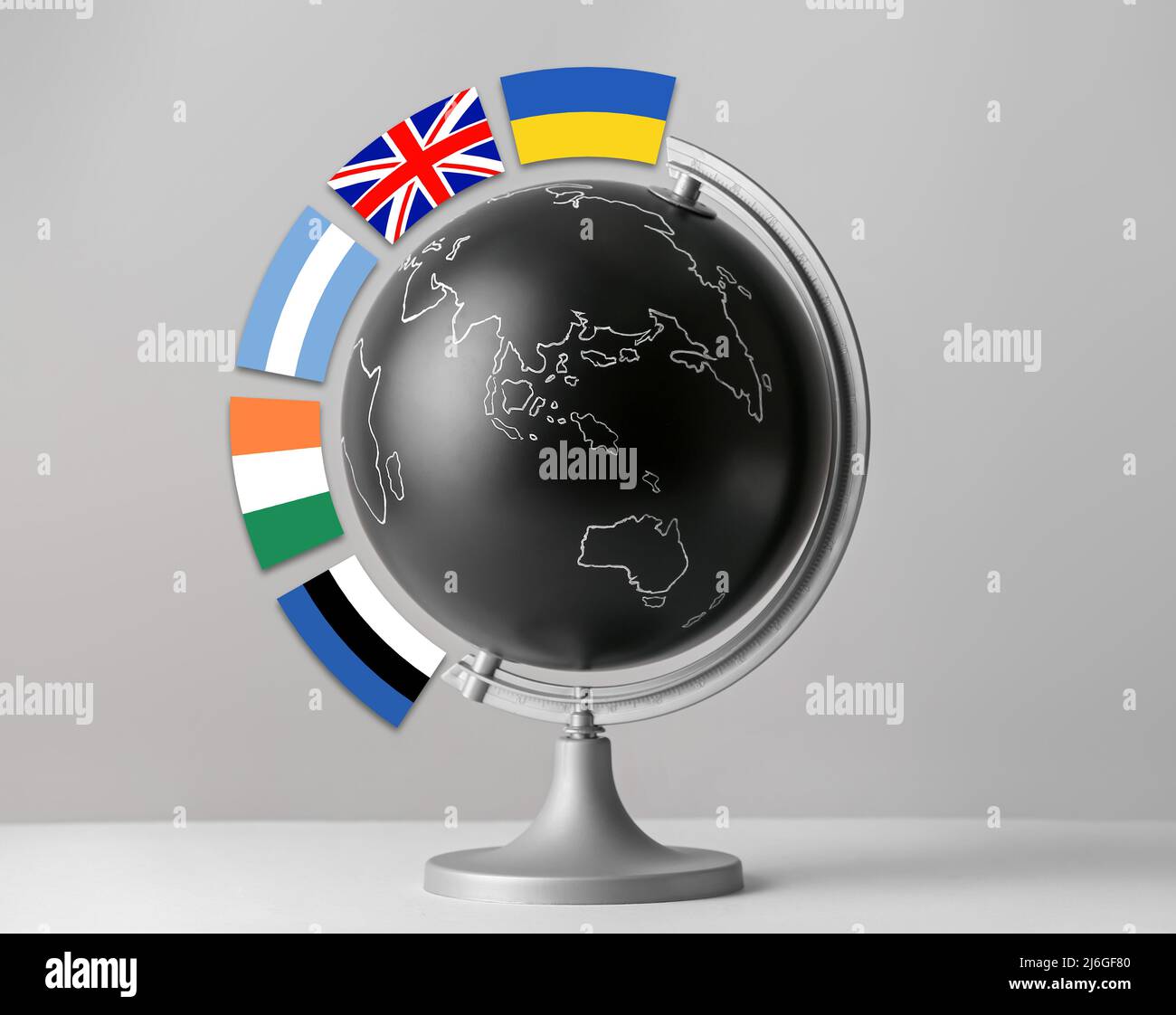 Map of the languages world map hi-res stock photography and images - Alamy