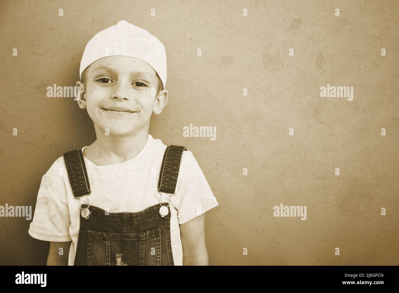 Old photo of little Muslim boy Stock Photo - Alamy