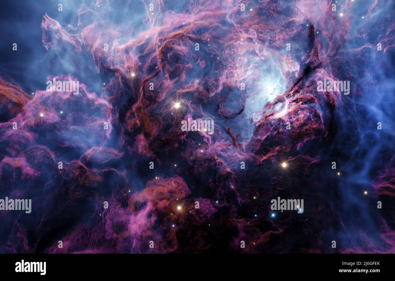 Nebula in outer space, planets and galaxy Stock Photo - Alamy
