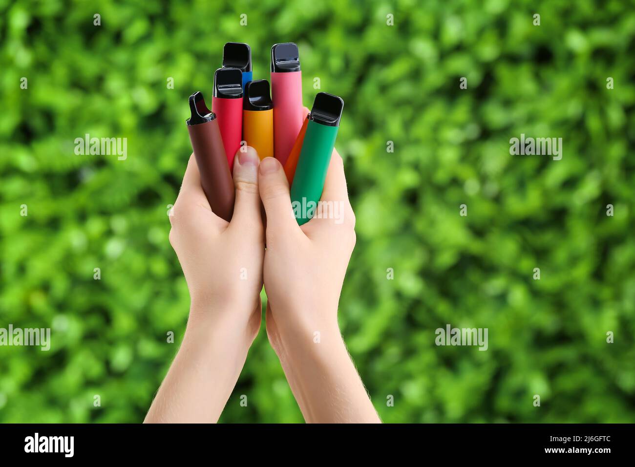 Female hands different disposable hi-res stock photography and images ...