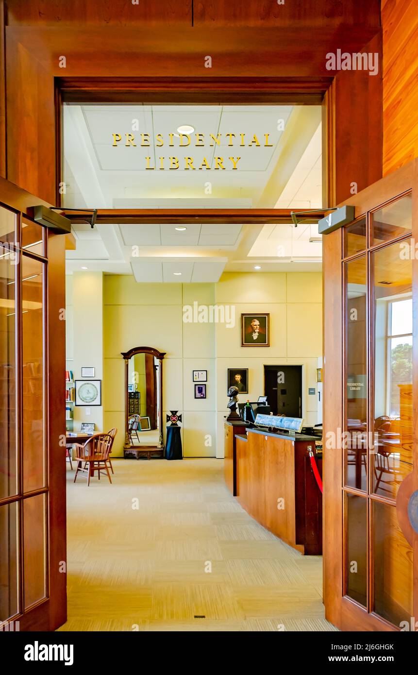 The Jefferson Davis Presidential Library is pictured, April 24, 2022 ...