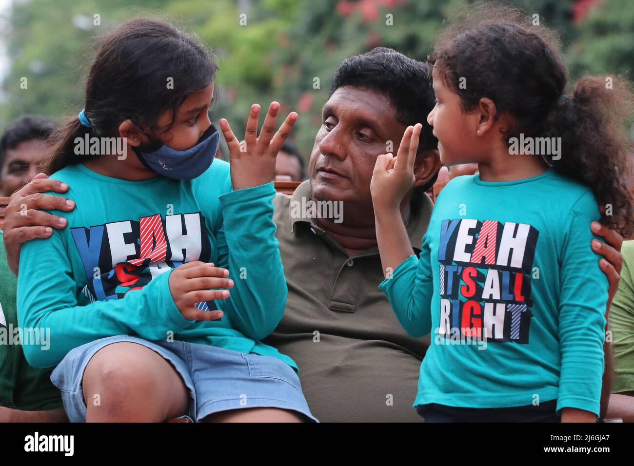 May 1, 2022, Colombo, Sri Lanka: Sri Lanka's main opposition and Samagi ...