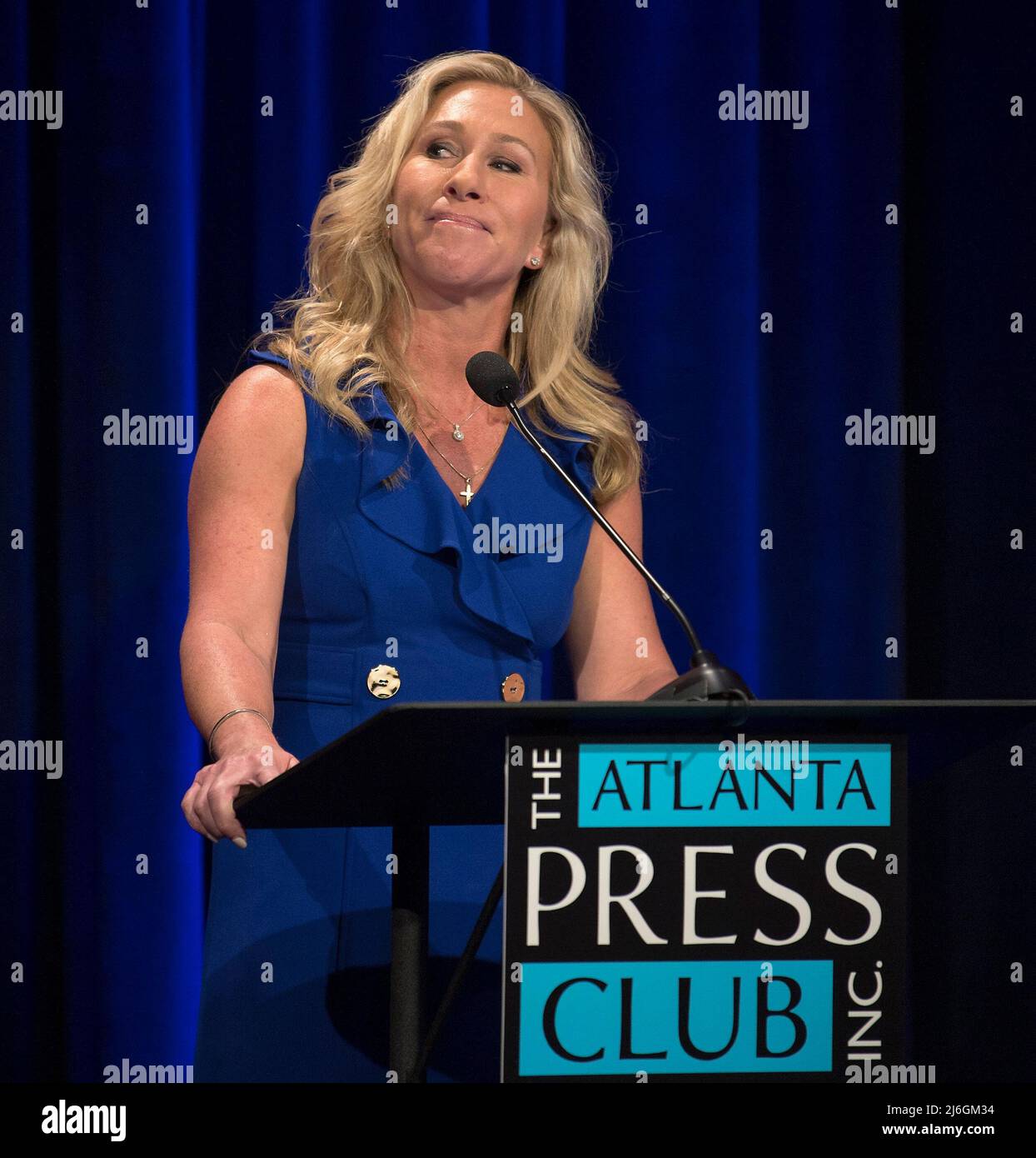 May 01, 2022 - Atlanta, Georgia, USA - Representative MARJORIE TAYLOR ...