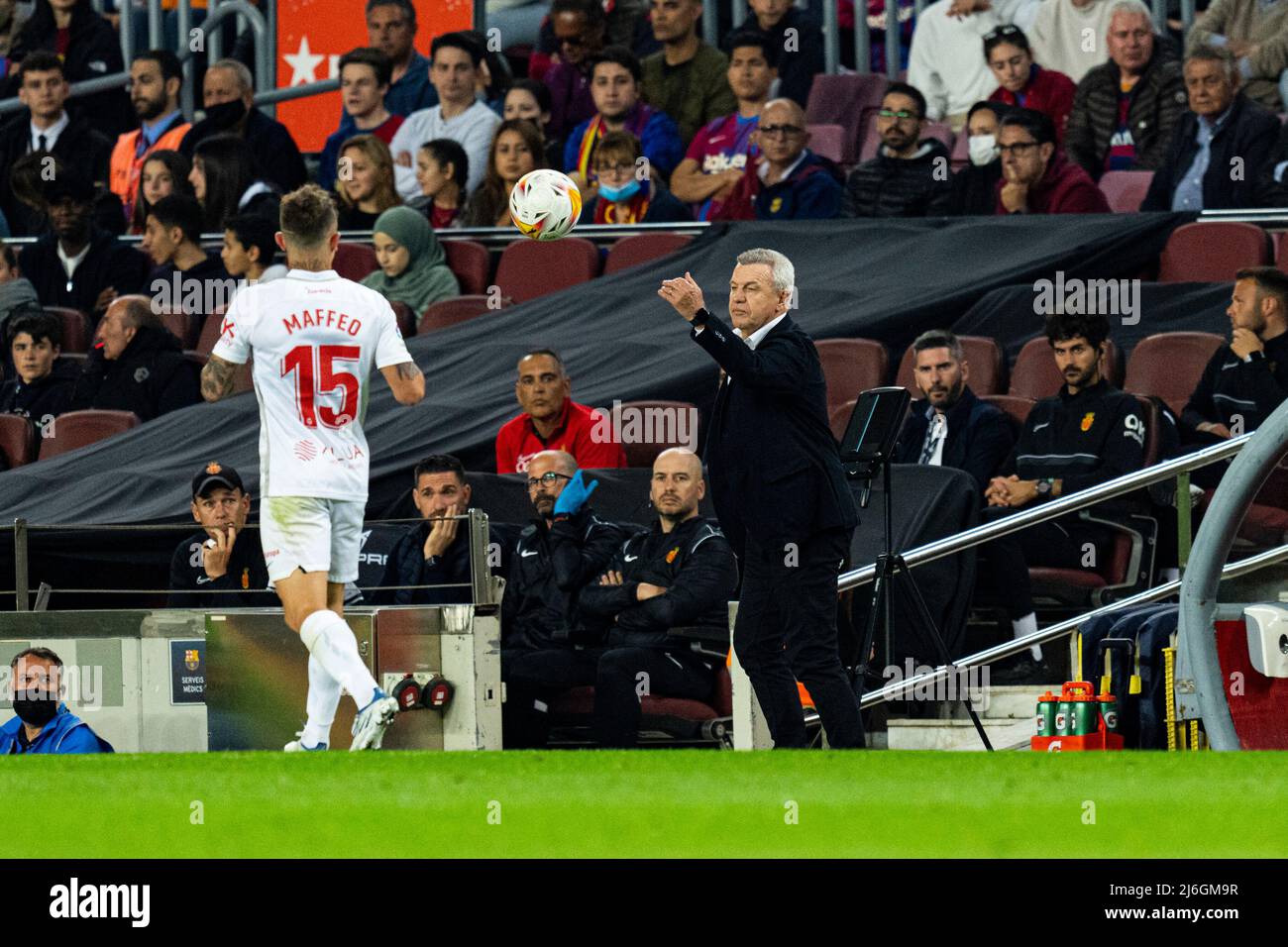 Javier Aguirre coach (RCD Mallorca) is pictured during La Liga football ...
