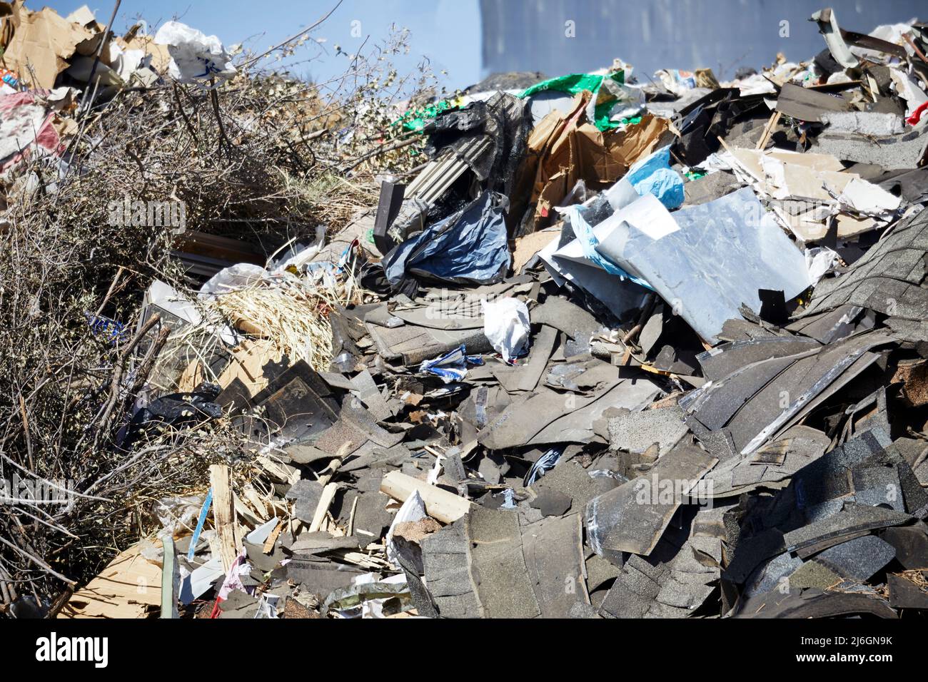 Pile of Various Types of Trash disposed of at a Landfill Stock Photo ...