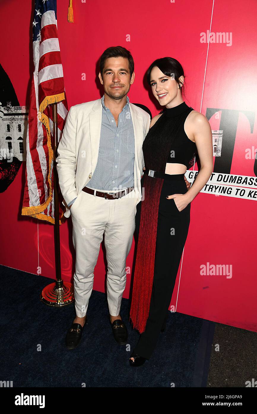 Rachel Brosnahan and husband Jason Ralph pose for photographers before ...