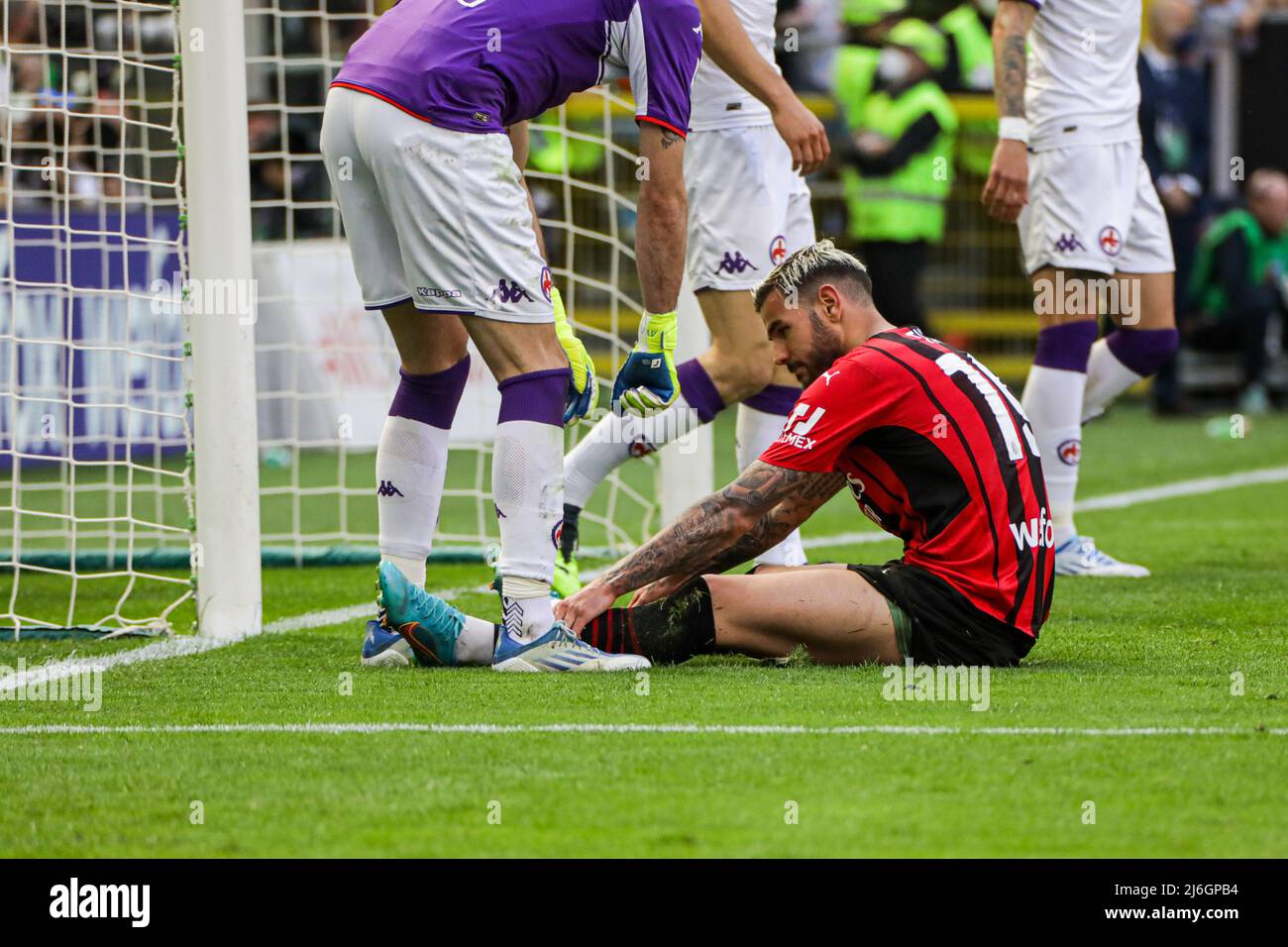 Theo Hernandez of AC Milan during the Italian Serie A soccer match ...