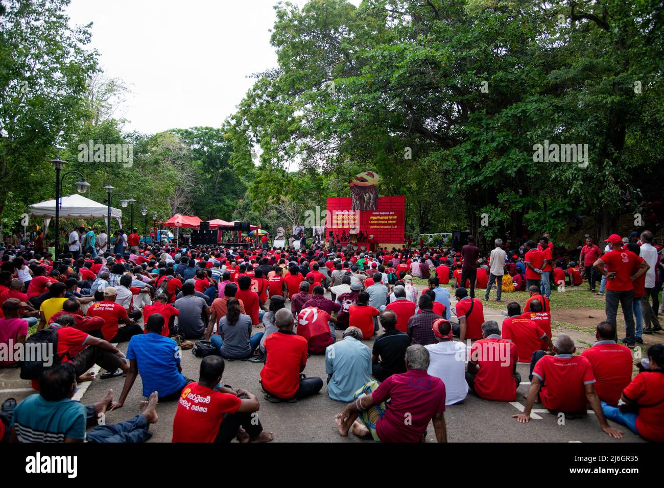 May 1, 2022, Colombo, Sri Lanka: Front Line Socialist Party Maya day ...