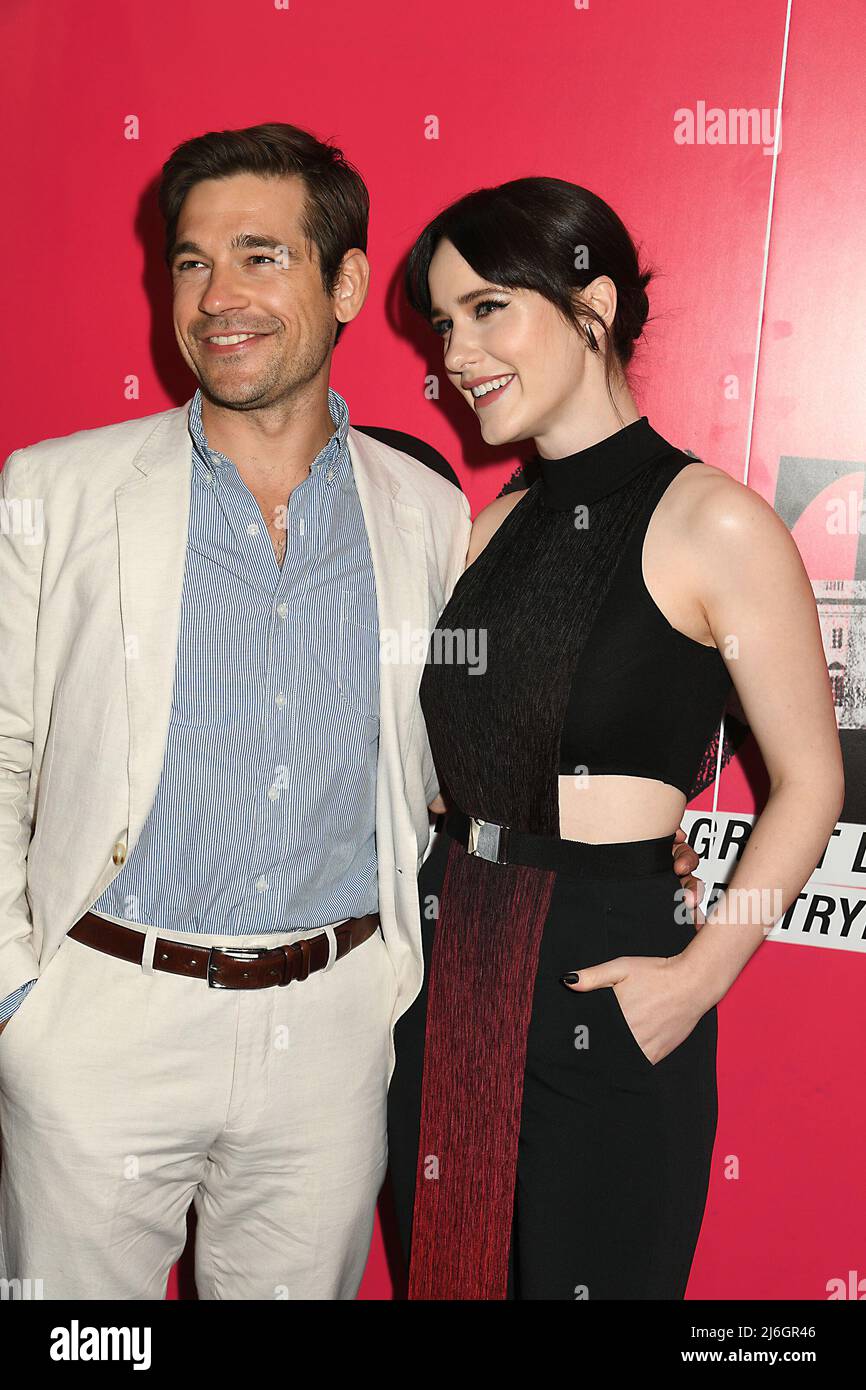 Rachel Brosnahan and husband Jason Ralph pose for photographers before ...