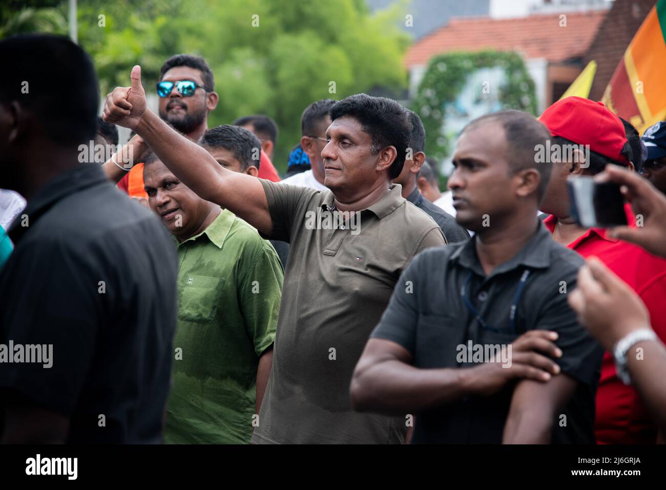 May 1, 2022, Colombo, Sri Lanka: Sri Lanka's main opposition and Samagi ...