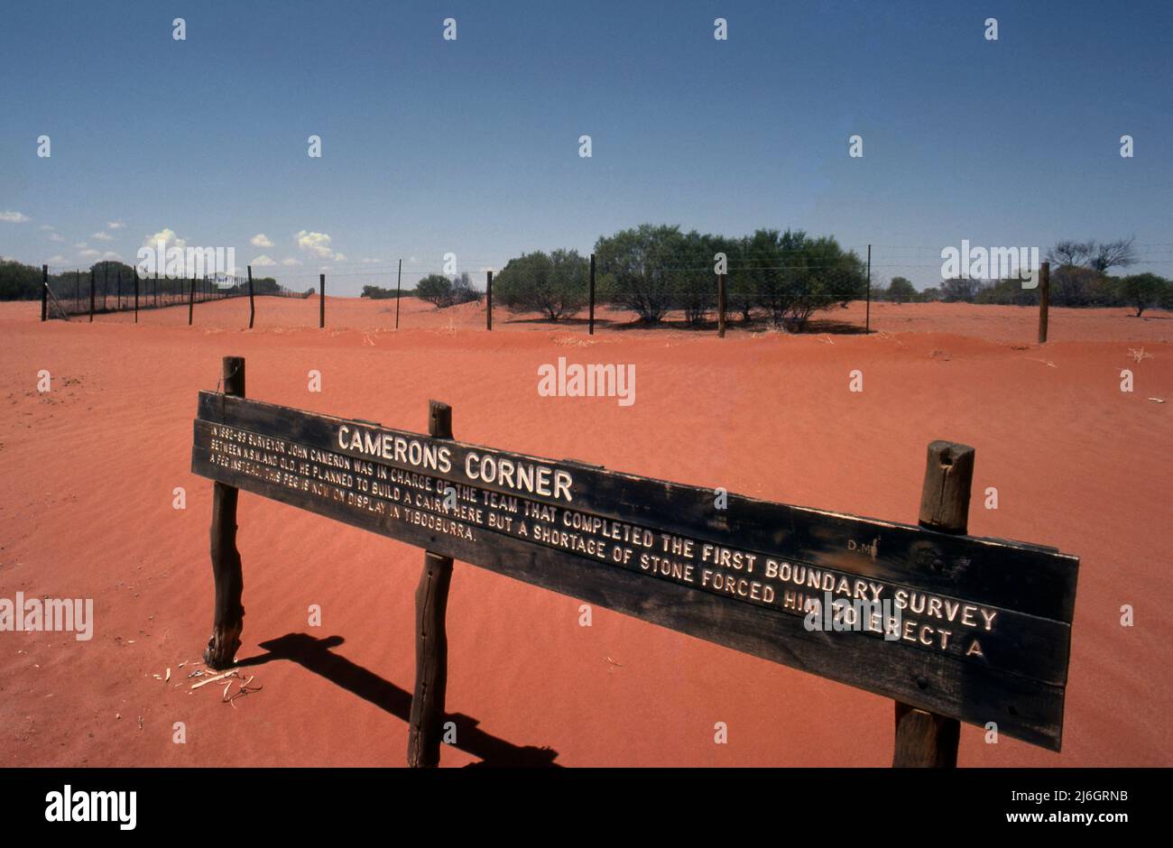 Cameron Corner is the geodetic point at which the Australian states of ...