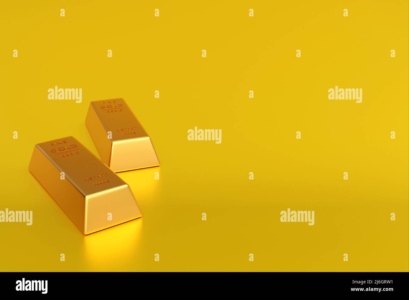 Gold ingot or stack of gold bars, business banking and financial concept. 3d render Stock Photo ...