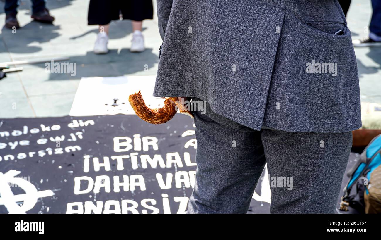 Anti Capitalism Sign Slogan Banner High Resolution Stock Photography ...