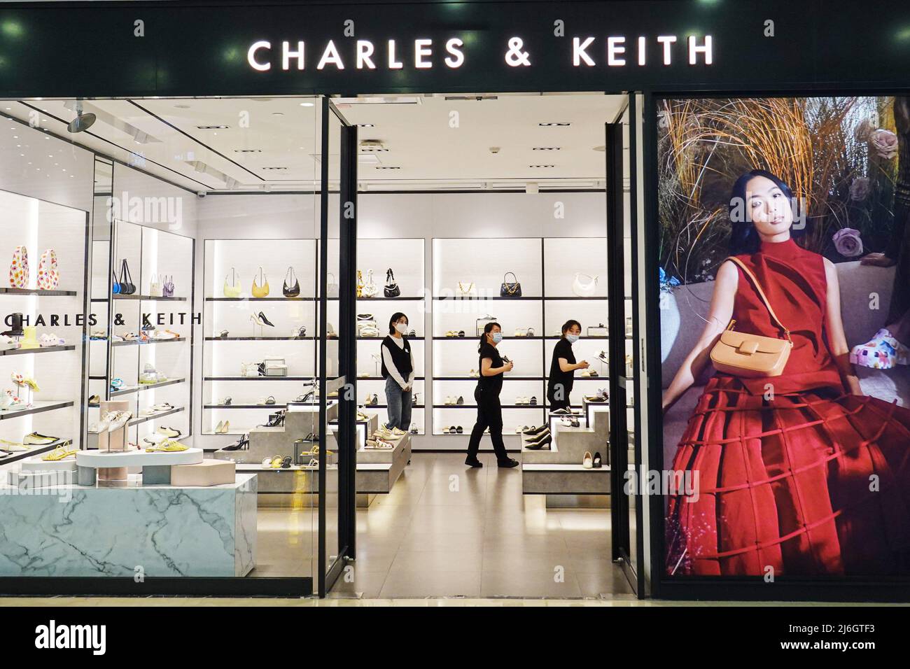 A Charles & Keith store is open in the mall Stock Photo - Alamy