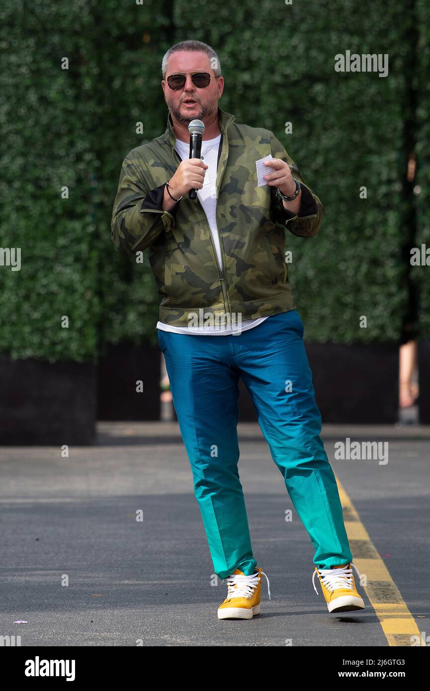 May 1, 2022: Matt Swinney, Founder, Austin Fashion Week, opens the ...