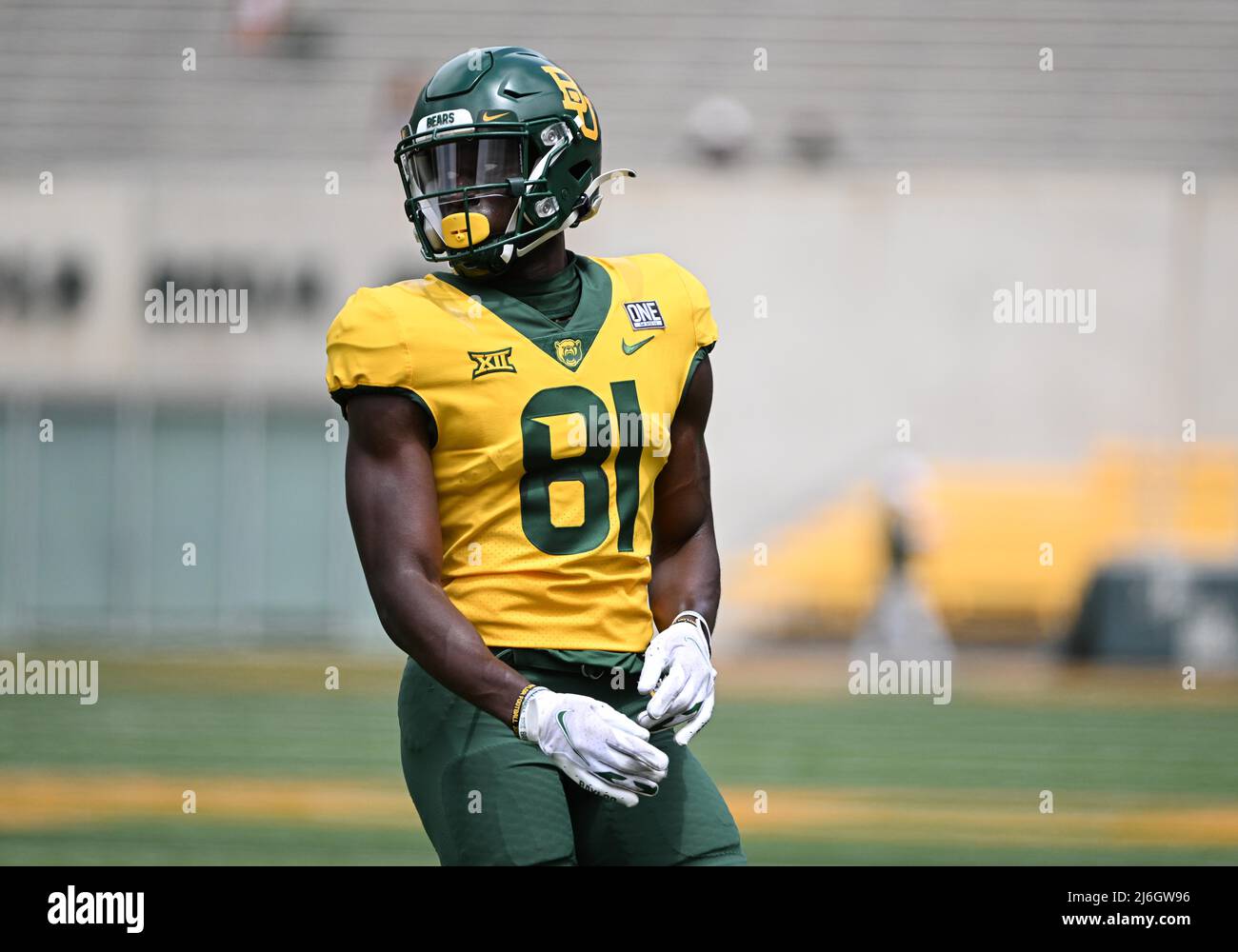 April 23 2022: Baylor Bears wide receiver Jonathan Davidson (81) during ...