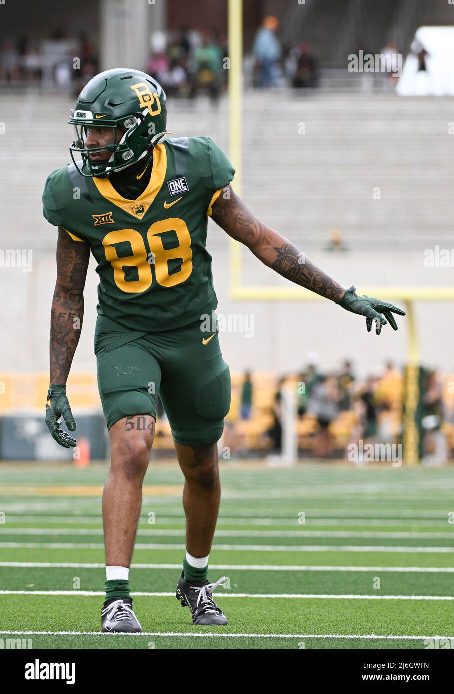 April 23 2022: Baylor Bears wide receiver Seth Jones (88) during the ...