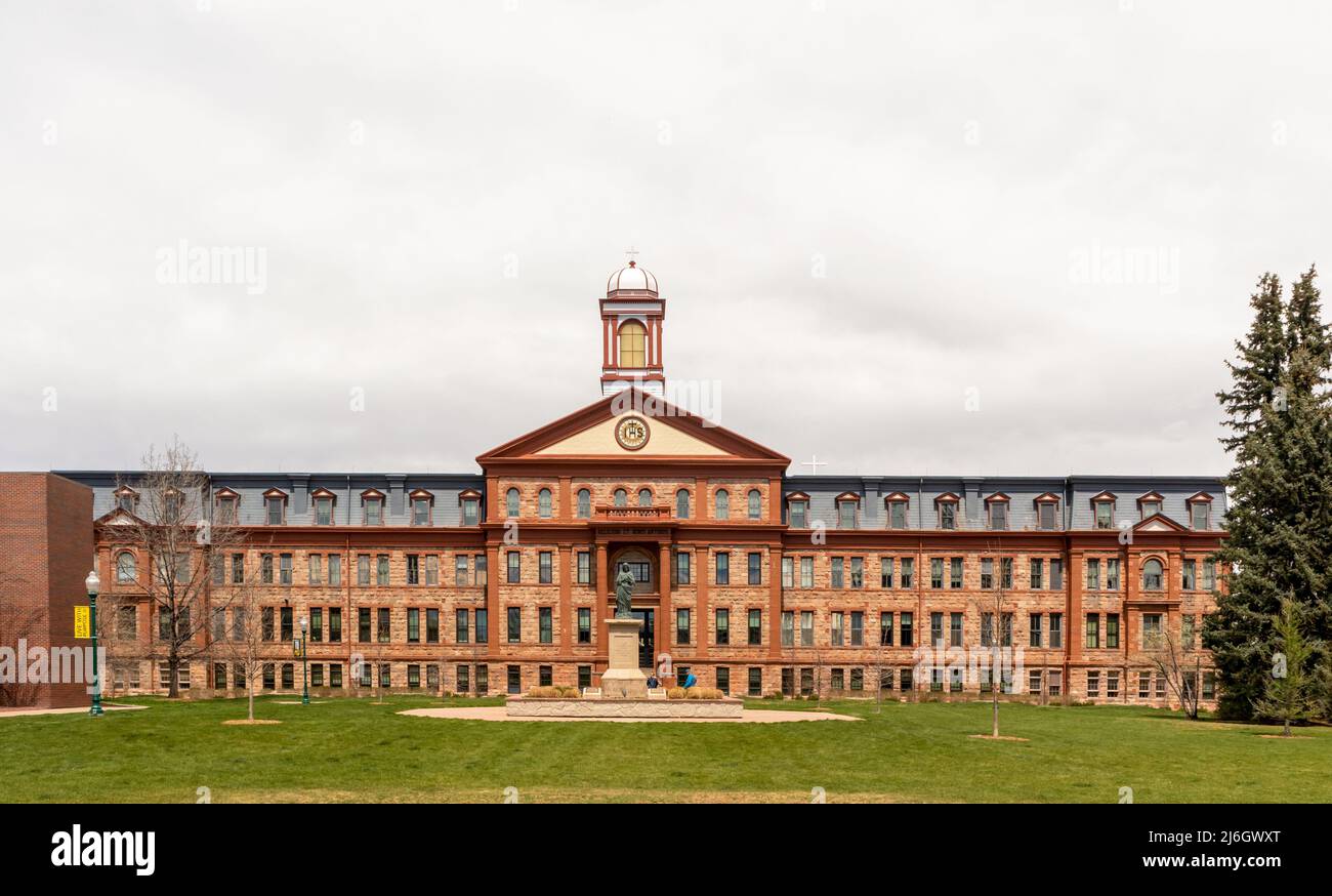 Denver, Colorado - April 23, 2022: Regis University in Denver, Colorado ...