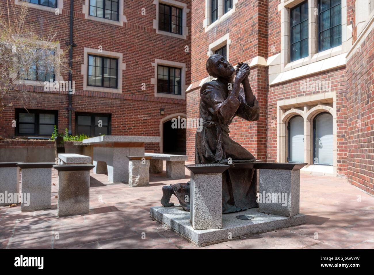Denver, Colorado - April 23, 2022: The Sculpture in Regis University in ...