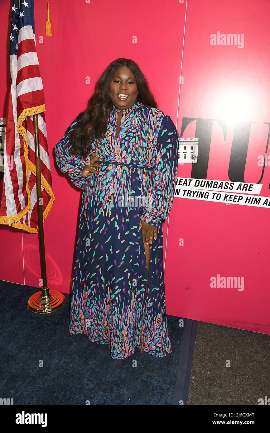 Alex Newell poses for photographers before the "POTUS" Broadway Opening ...