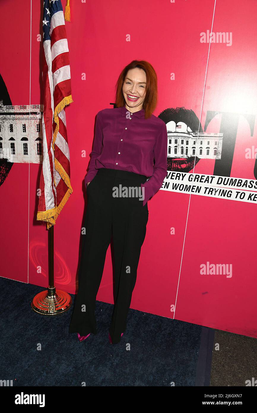 Katrina Lenk poses for photographers before the "POTUS" Broadway ...