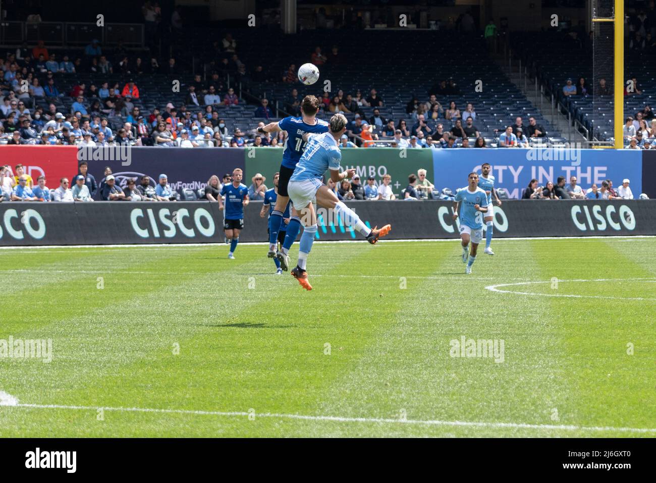 New York, NY - May 1, 2022: Valentin Castellanos (11) of NYCFC and ...