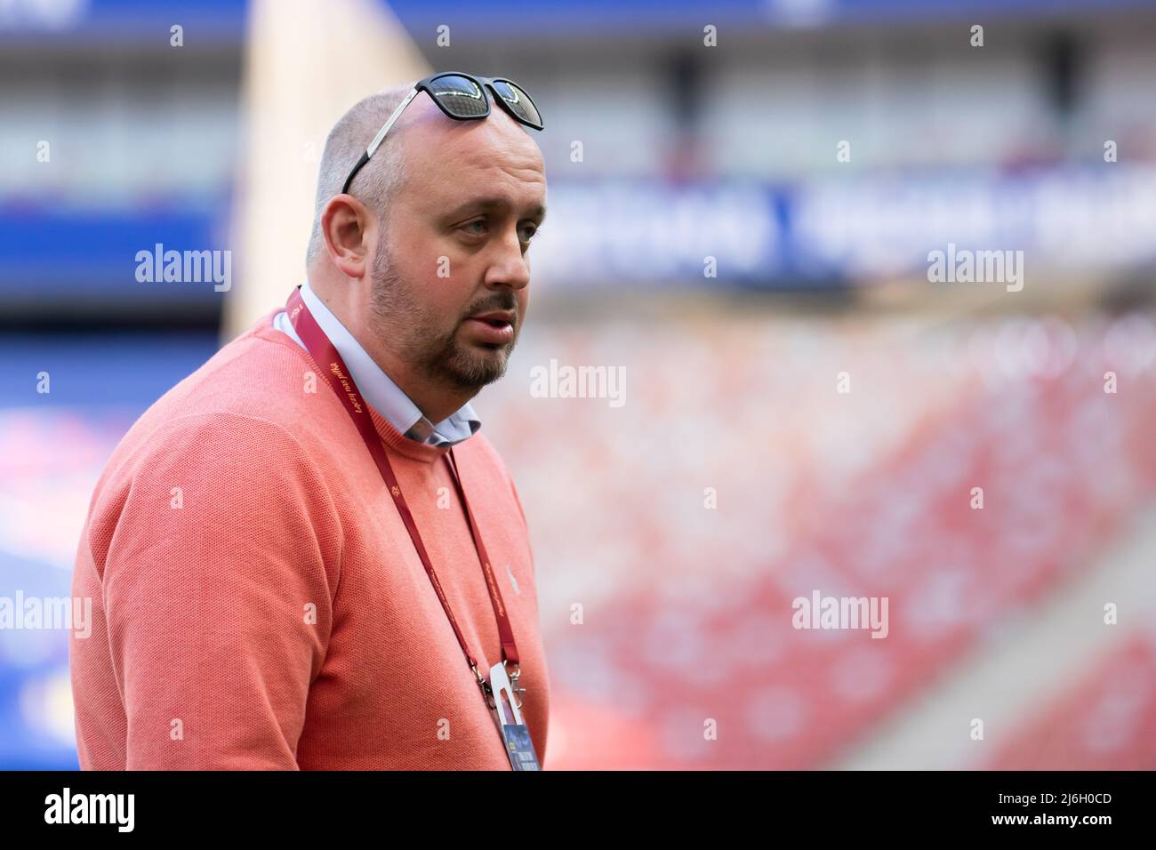 Wojciech Cygan president of Rakow in action during the official ...