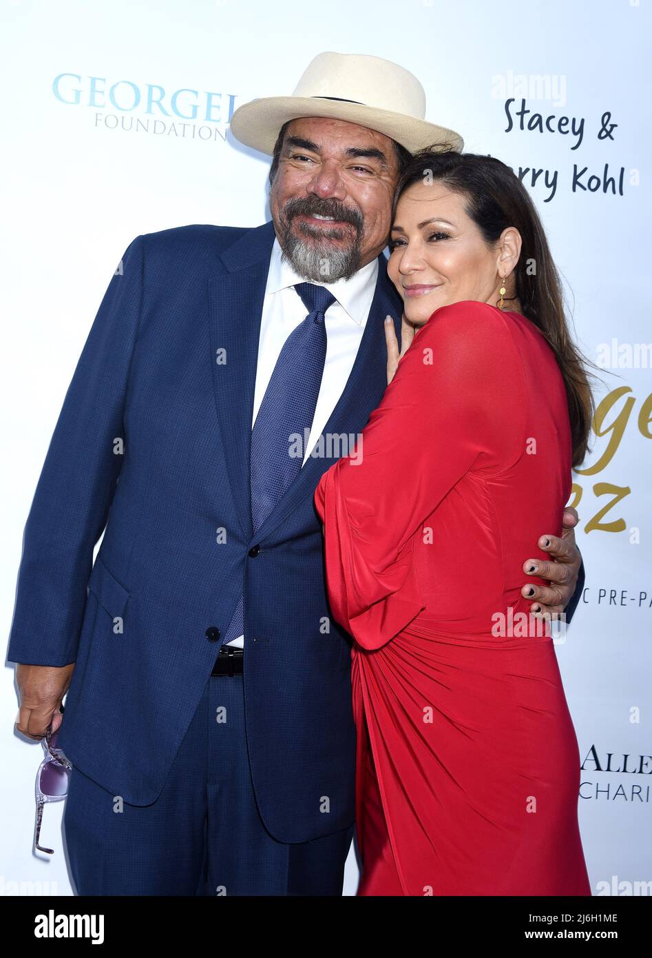 Brentwood, California, USA. 1st May, 2022. George Lopez and Constance ...