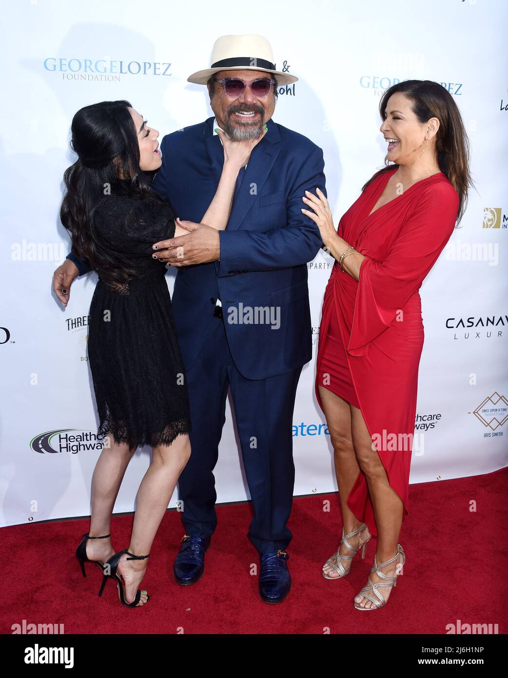 Brentwood, California, USA. 1st May, 2022. Aimee Garcia, George Lopez ...