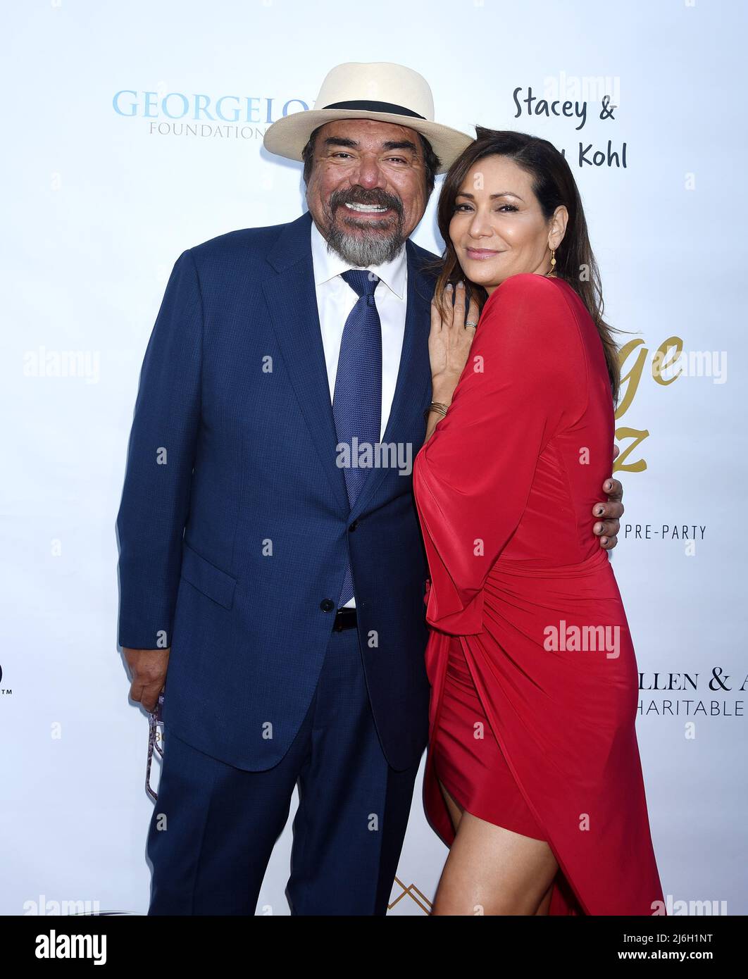 Brentwood, California, USA. 1st May, 2022. George Lopez and Constance ...