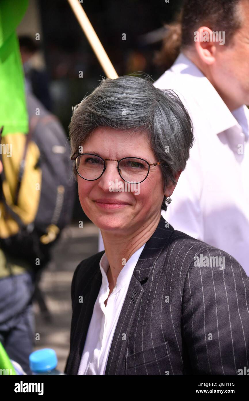 Ecologist party Europe Ecologie Les Verts (EELV) member Sandrine ...