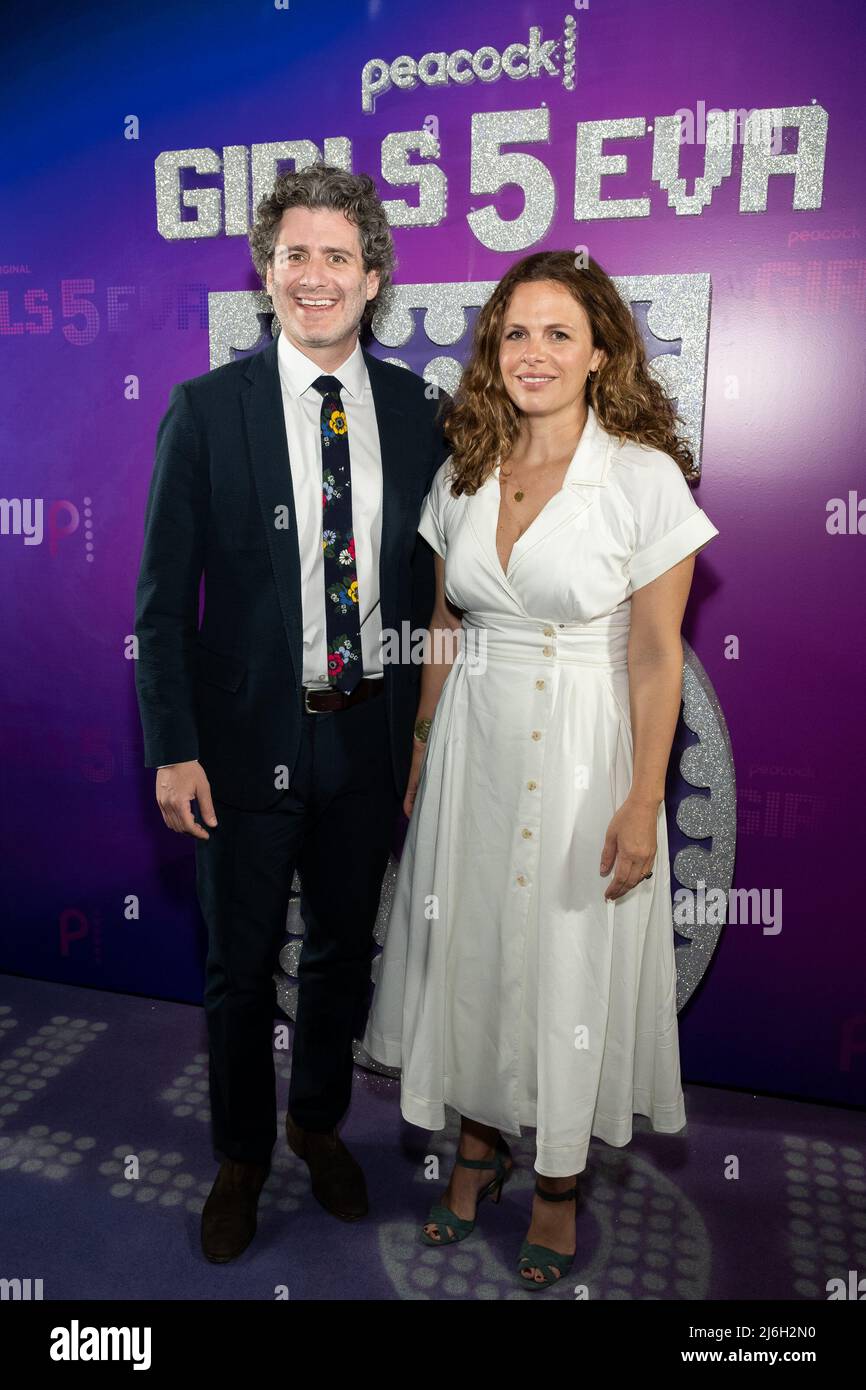 (L-R) Eric Gurian and Victoria Parker attend the Peacock premiere event ...