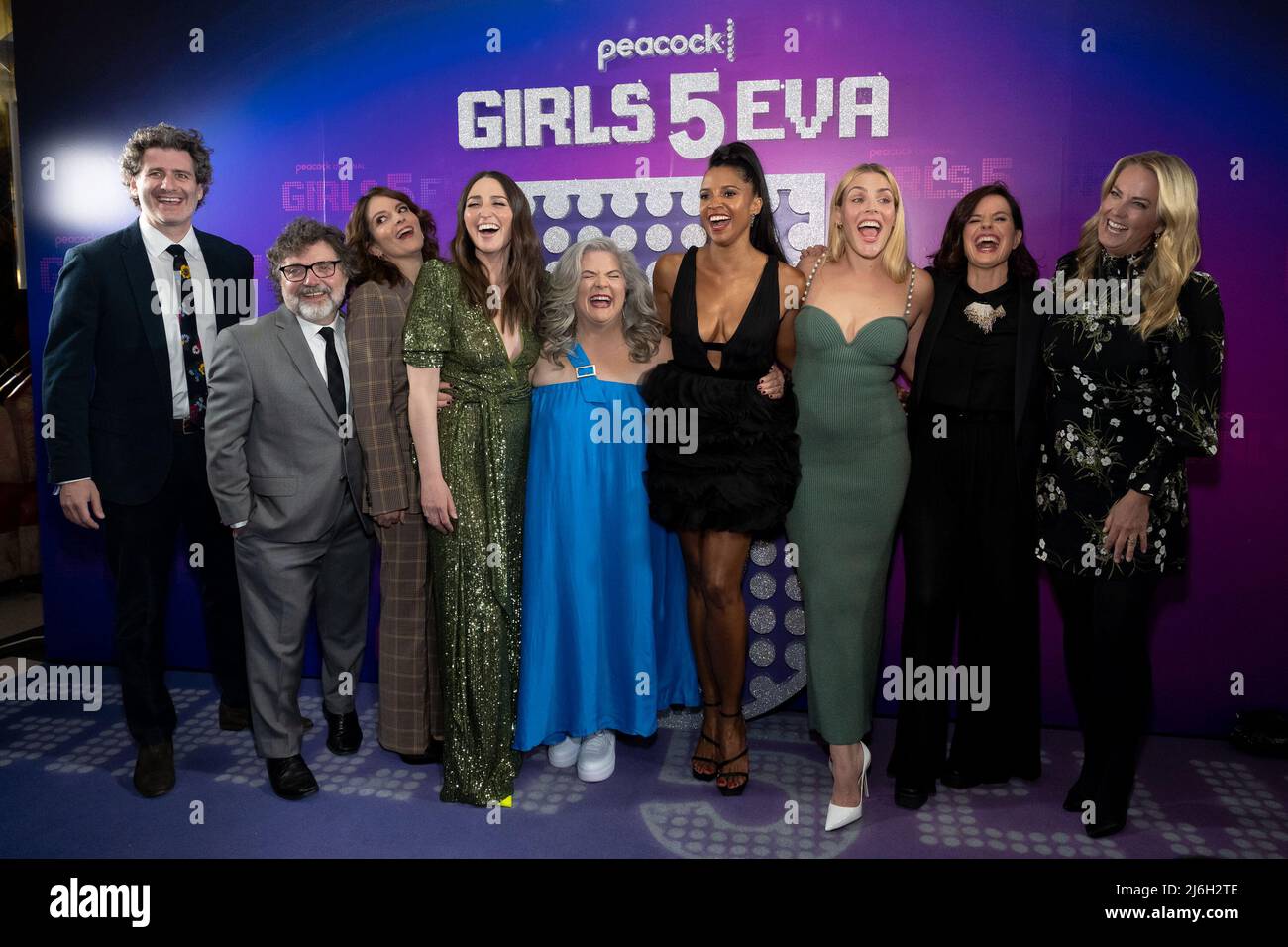 (L-R) ) Eric Gurian, Jeff Richmond, Tina Fey, Sara Bareilles, Paula ...