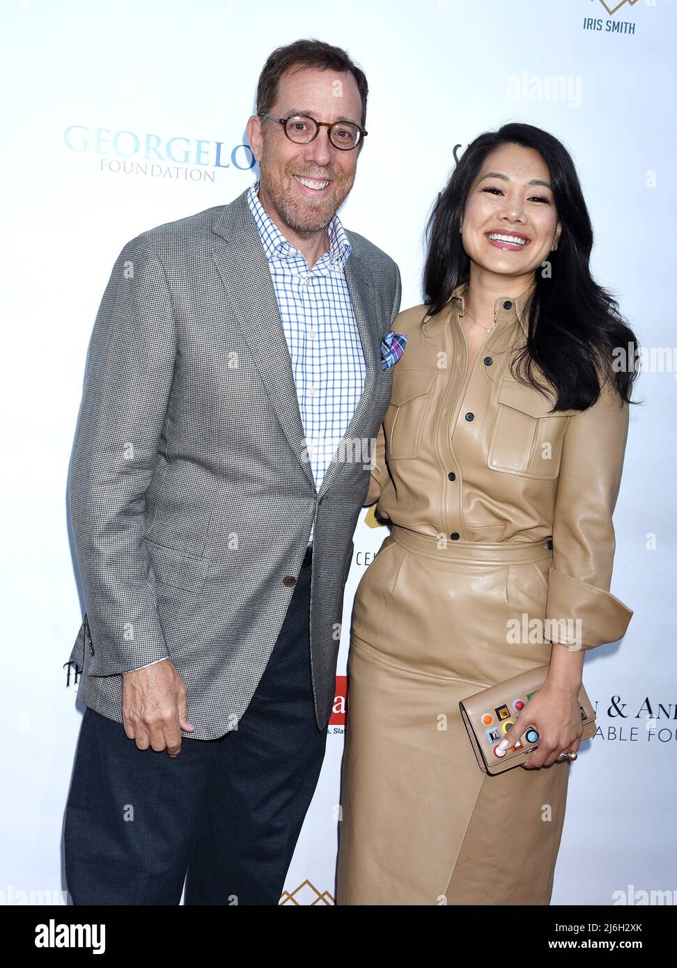 Brentwood, California, USA. 1st May, 2022. Rob Minkoff and Crystal Kung ...
