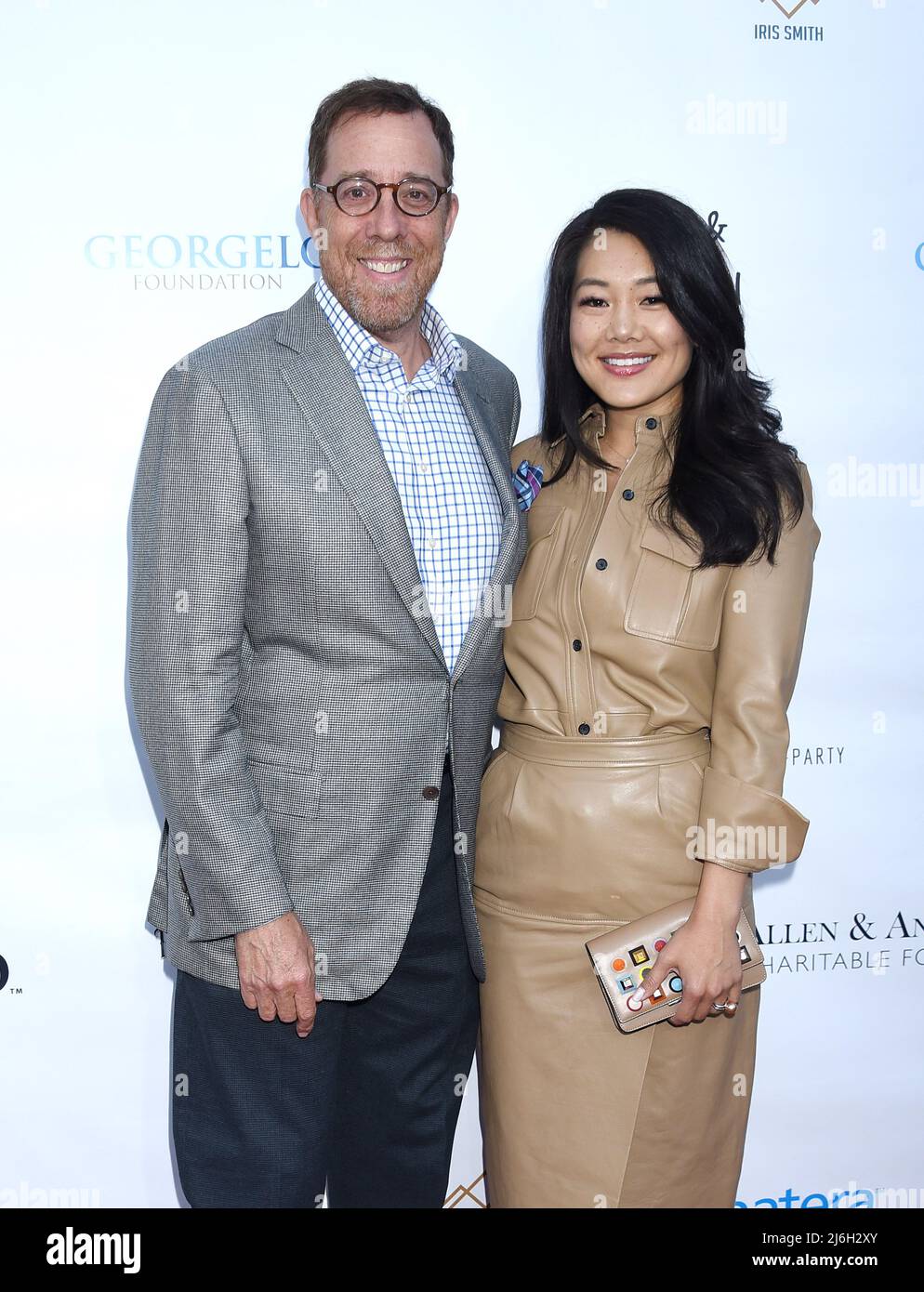 Brentwood, California, USA. 1st May, 2022. Rob Minkoff and Crystal Kung ...